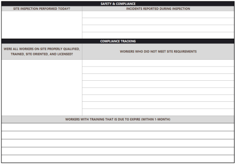 Construction Daily Report Template: Reporting Made Easy - myComply