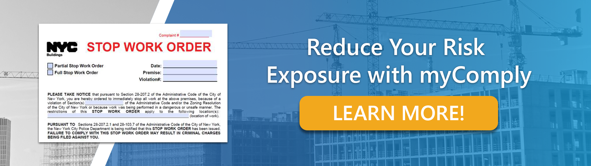 Stop Work Orders In Construction The Impact On ROI MyComply