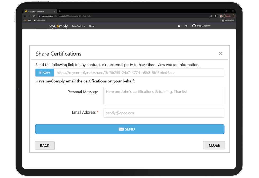 myComply for Subcontractors - myComply