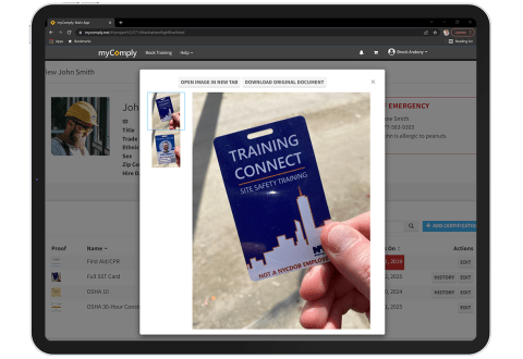 SST Card - New York City Site Safety Training Card