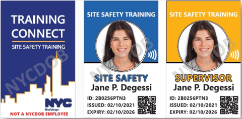SST Card - New York City Site Safety Training Card